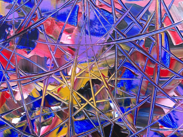 Troy Smith Studio - Blue On Black By Troy Smith Fine Art Abstract Art ...