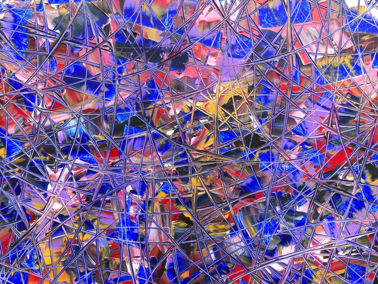 Troy Smith Studio - Blue On Black By Troy Smith Fine Art Abstract Art ...