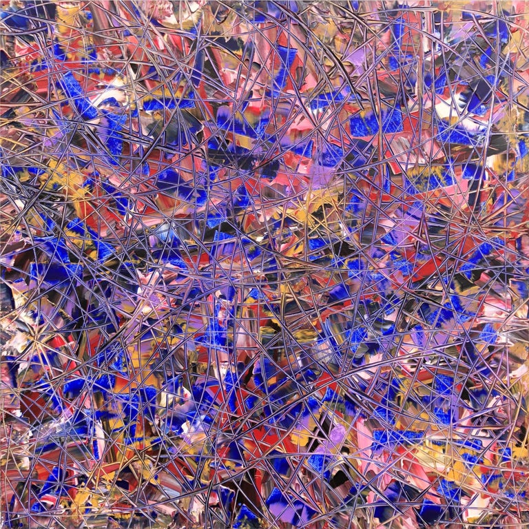 Troy Smith Studio - Blue On Black By Troy Smith Fine Art Abstract Art ...