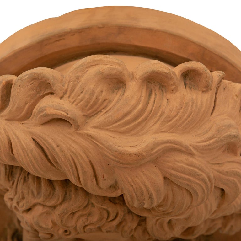 True Pair of French 19th Century Belle Époque Period Terra Cotta Wall ...