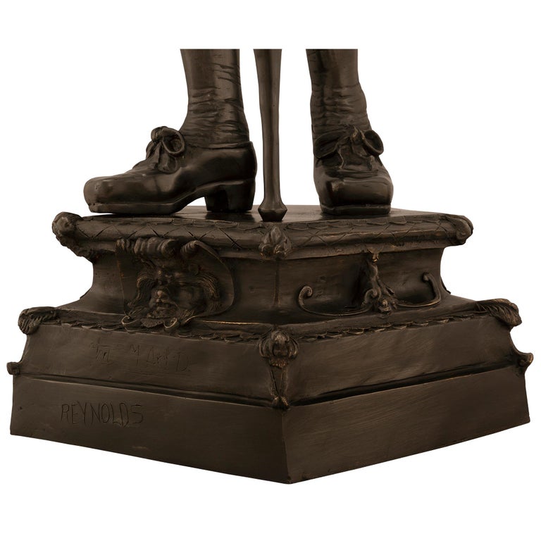 True Pair of French 19th Century Louis XVI St. Bronze Statues of ...