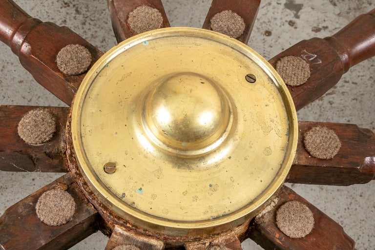 Truly Massive Antique Ship's Wheel Table at 1stDibs