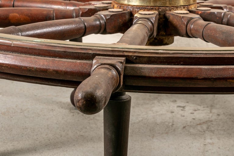 Truly Massive Antique Ship's Wheel Table at 1stDibs