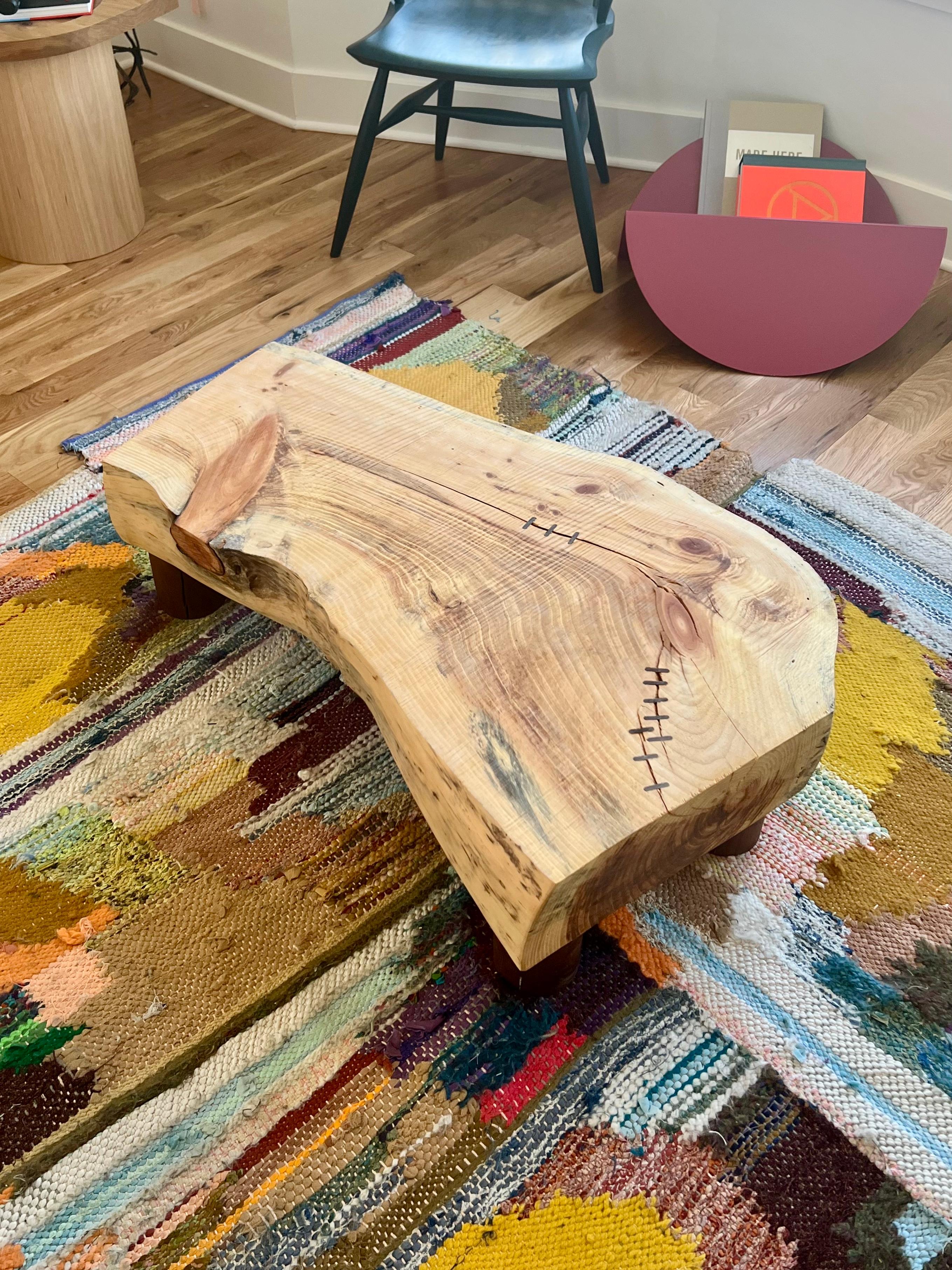 White Pine and Walnut Trunk Table For Sale at 1stDibs