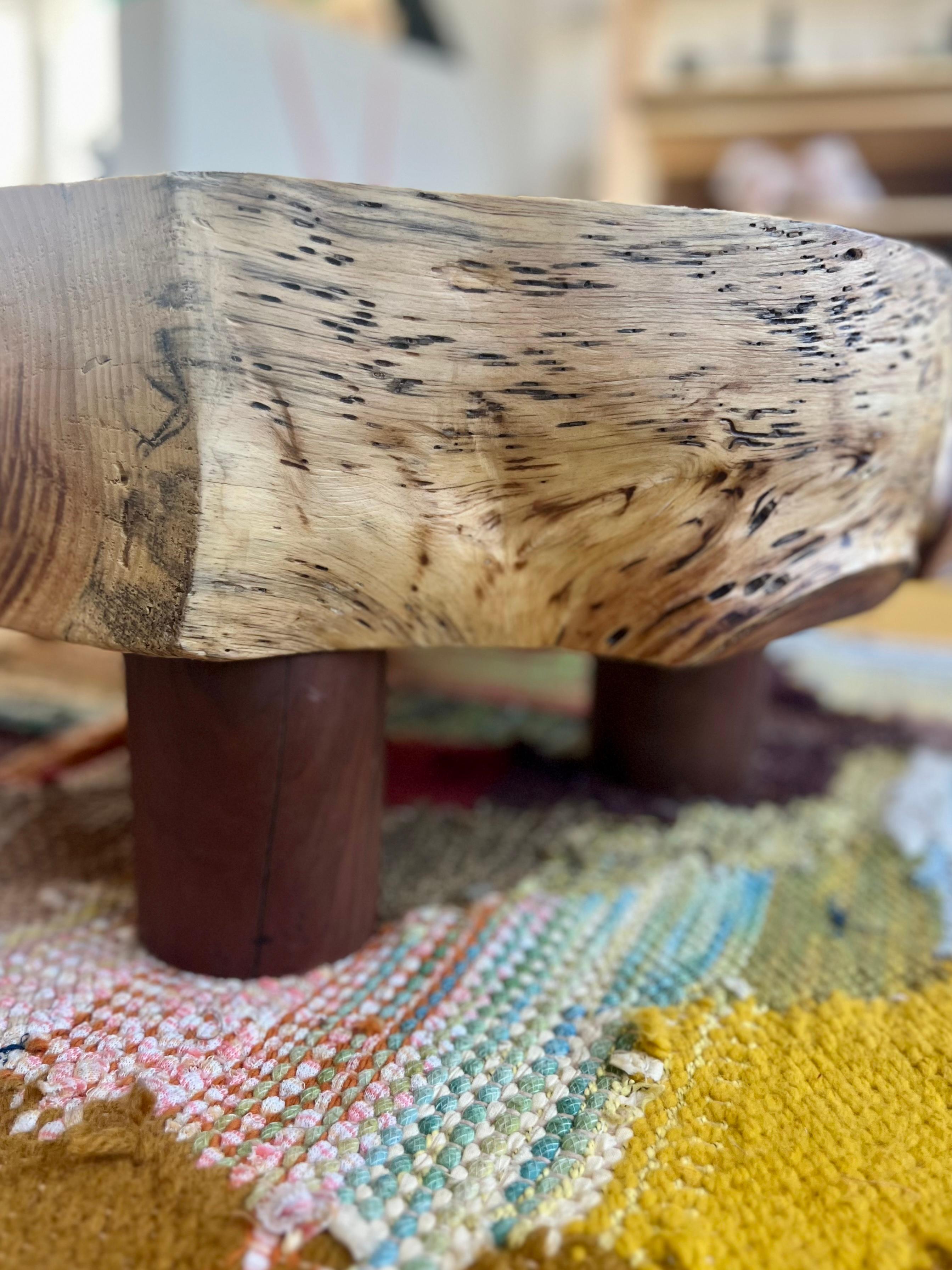 White Pine and Walnut Trunk Table For Sale at 1stDibs