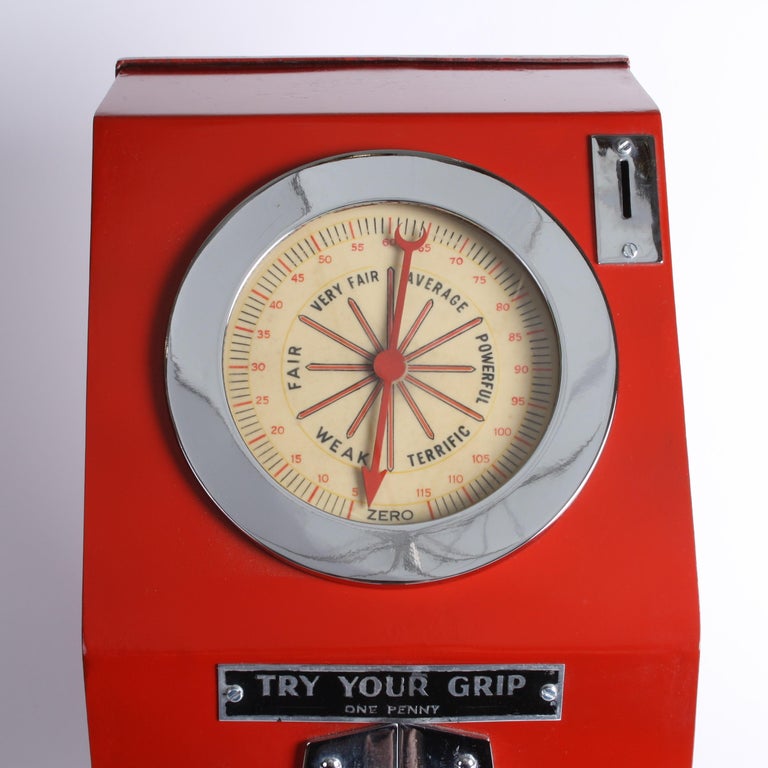 "Try Your Grip" Coin Operated Strength Tester by Ruffler and Walker of ...