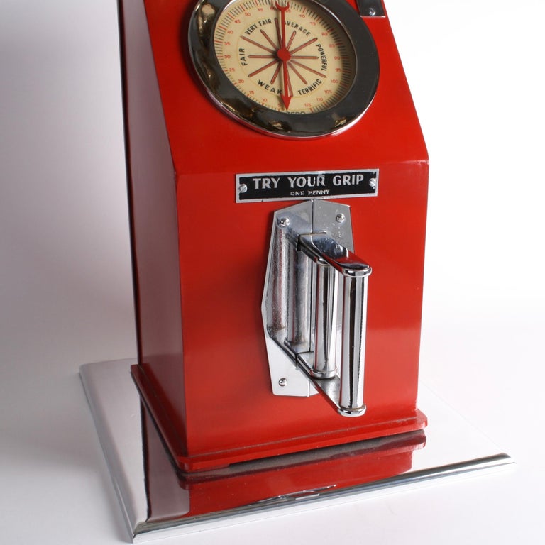 "Try Your Grip" Coin Operated Strength Tester by Ruffler and Walker of ...