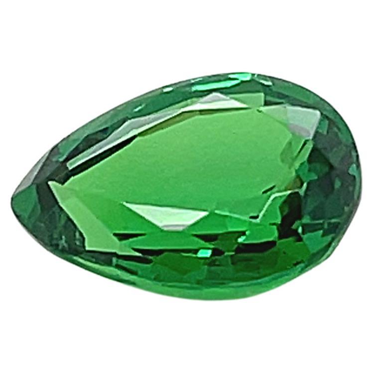 Tsavorite with Diamond Earrings Set in 18 Karat Rose Gold Settings For ...