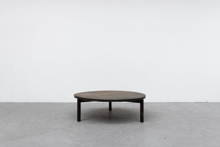 't Spectrum Heavy Round Stone Coffee Table at 1stDibs