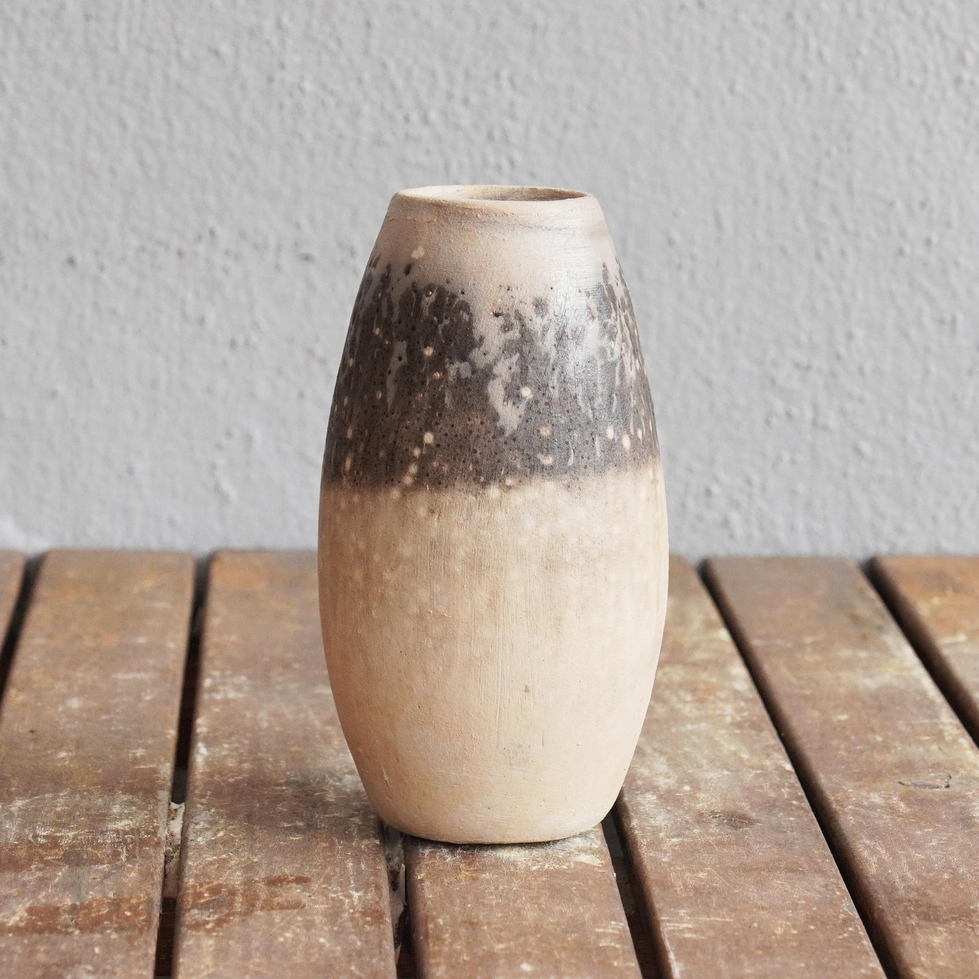 Tsuri Raku Pottery Vase - Obvara - Handmade Ceramic Home Decor Gift For ...