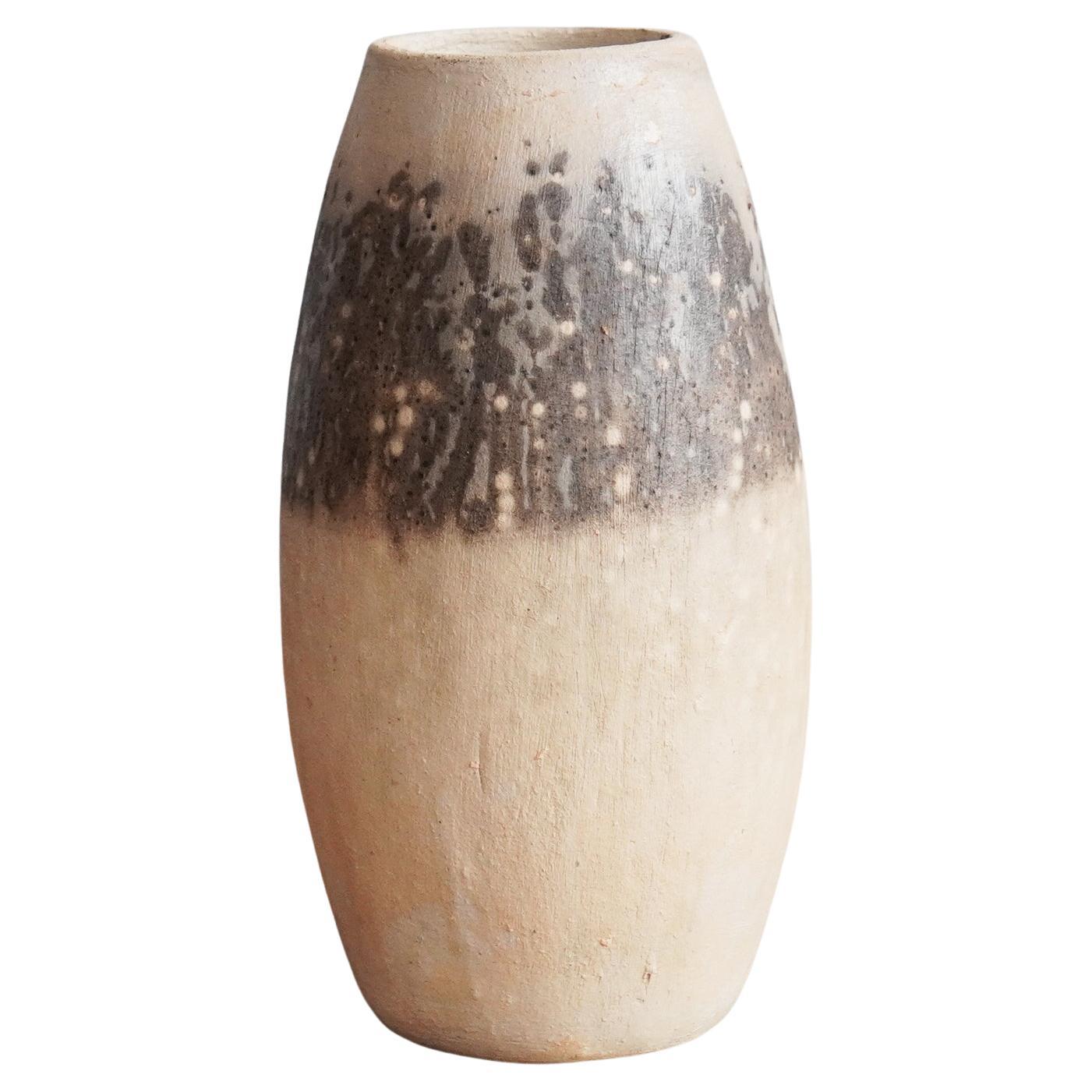 Tsuri Raku Pottery Vase - Obvara - Handmade Ceramic Home Decor Gift For ...