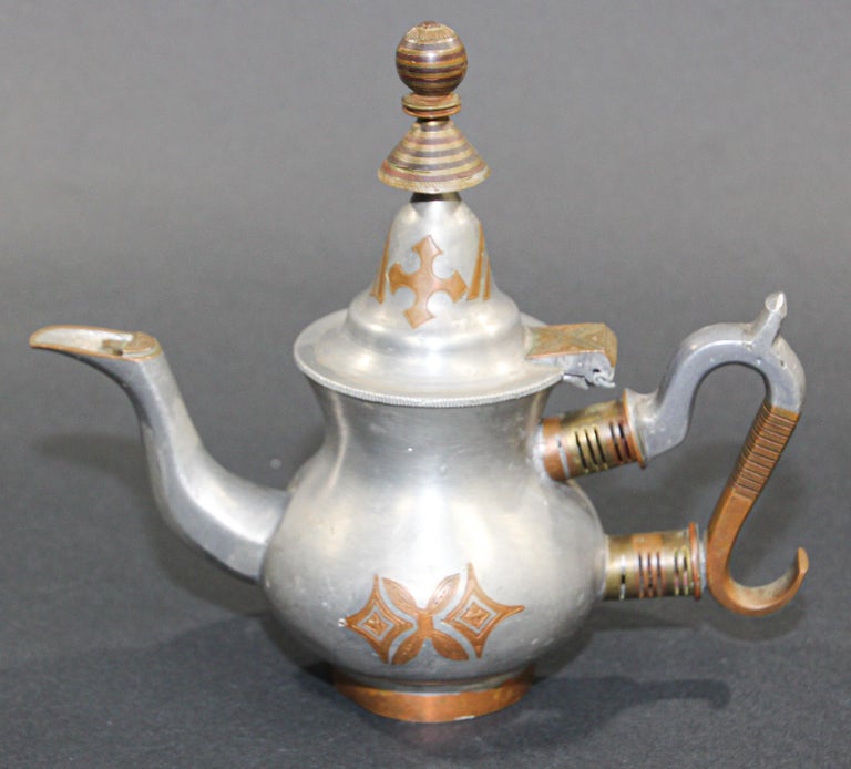Tuareg African Pewter Teapot from Mauritania For Sale at 1stDibs