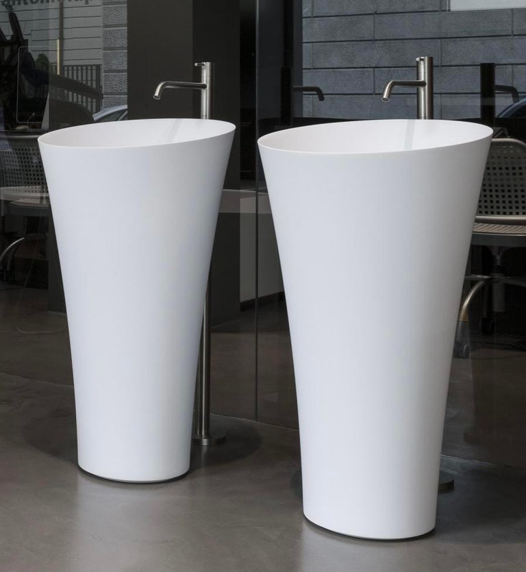 Tuba Freestanding Sink Made Biobased Cristalplant by Antonio Lupi For ...