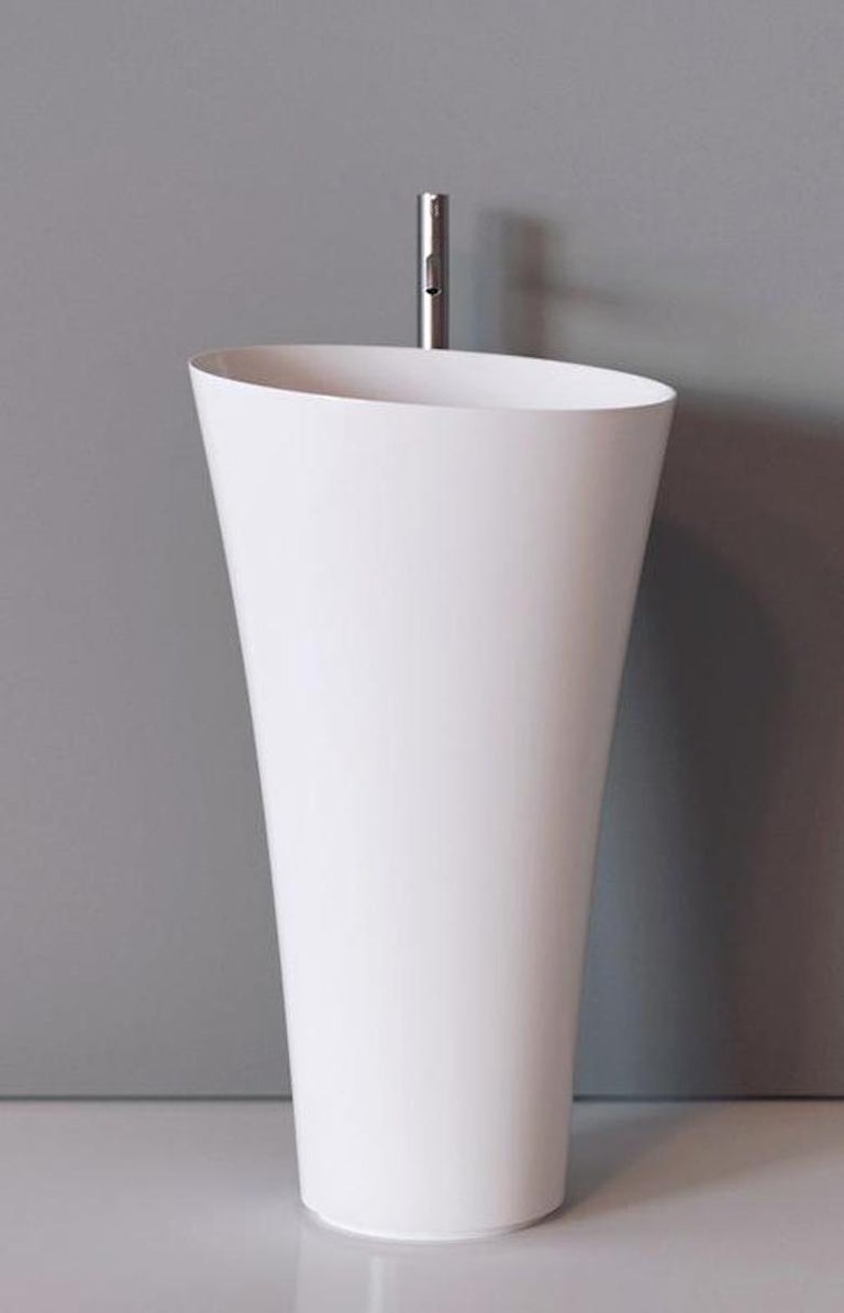 Tuba Freestanding Sink Made Biobased Cristalplant by Antonio Lupi For ...