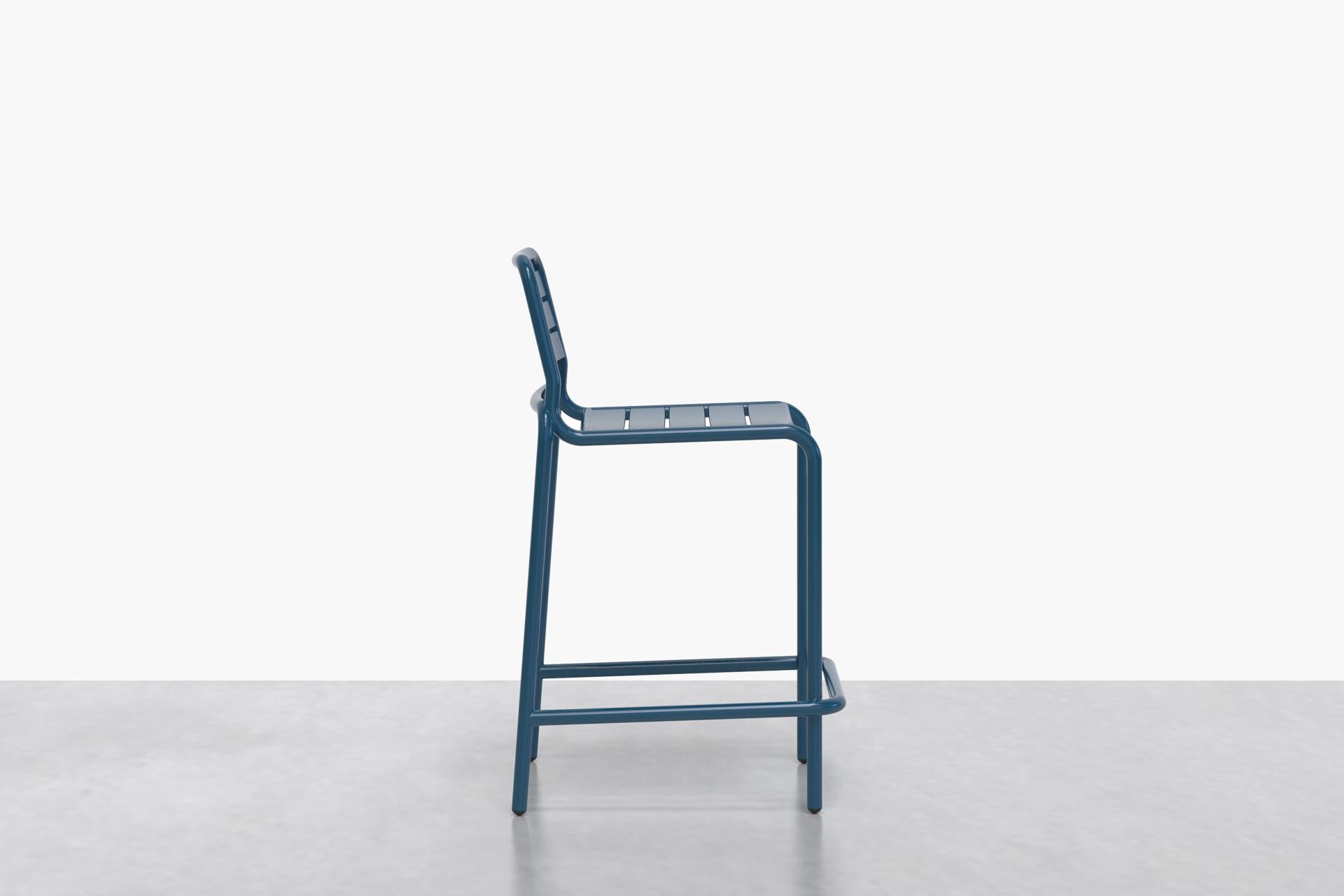 Tube Counter Stool, Ocean, in Stock For Sale at 1stDibs