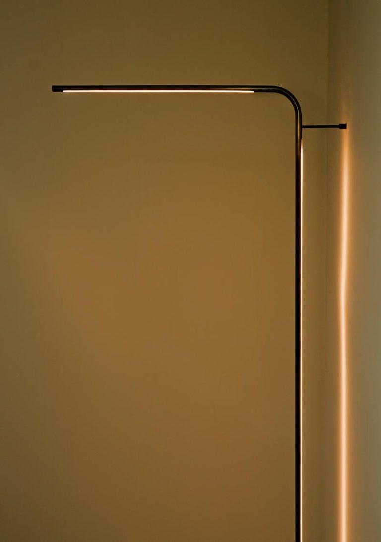 Tube Darkened Brass Wall Lamp by Gentner Design For Sale at 1stDibs