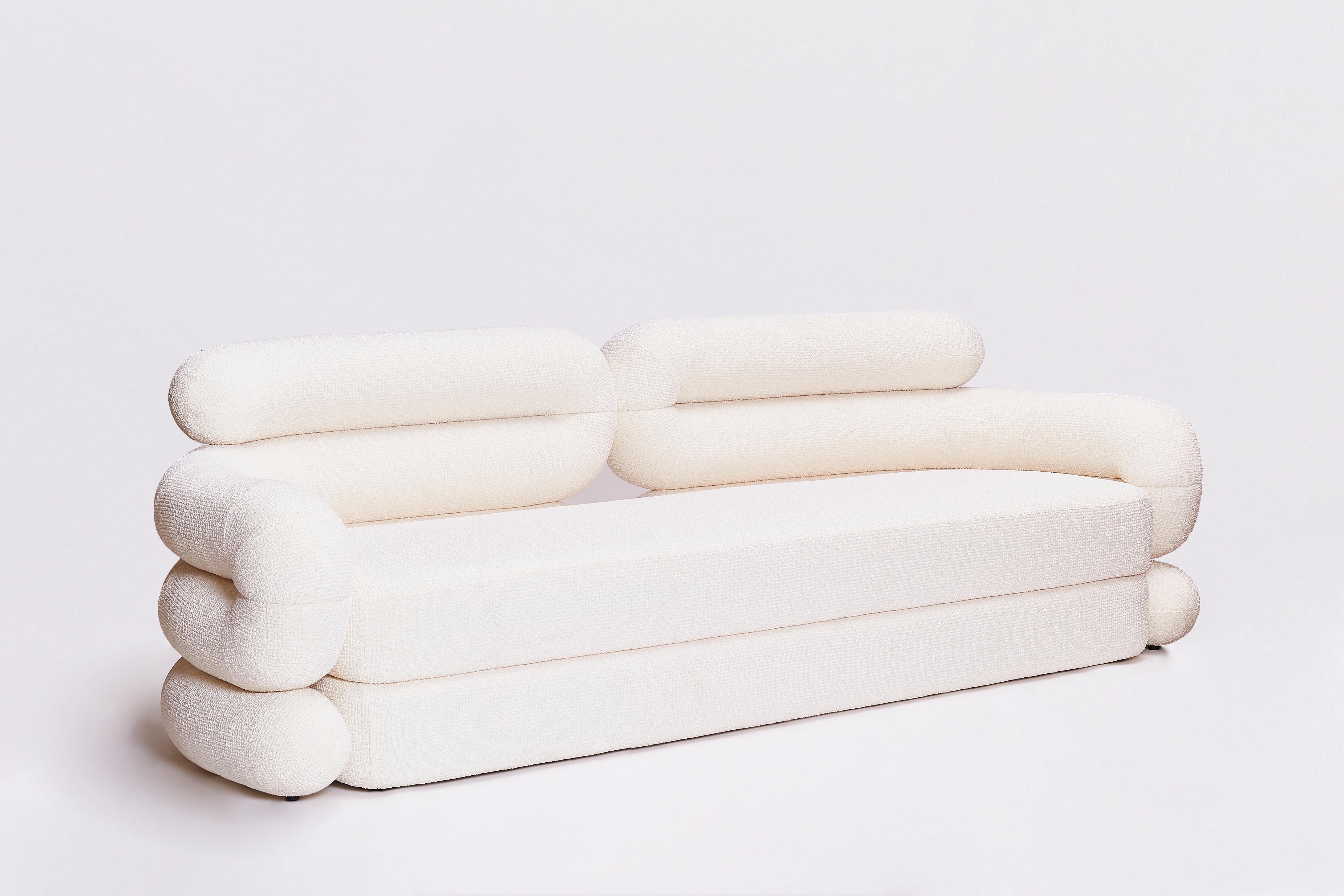 Tube Sofa by Objective Collection OBJ+ White For Sale at 1stDibs | obj
