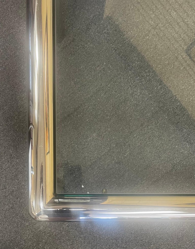 "Tubo Collection" Chrome and Glass Coffee Table by John Mascheroni for ...