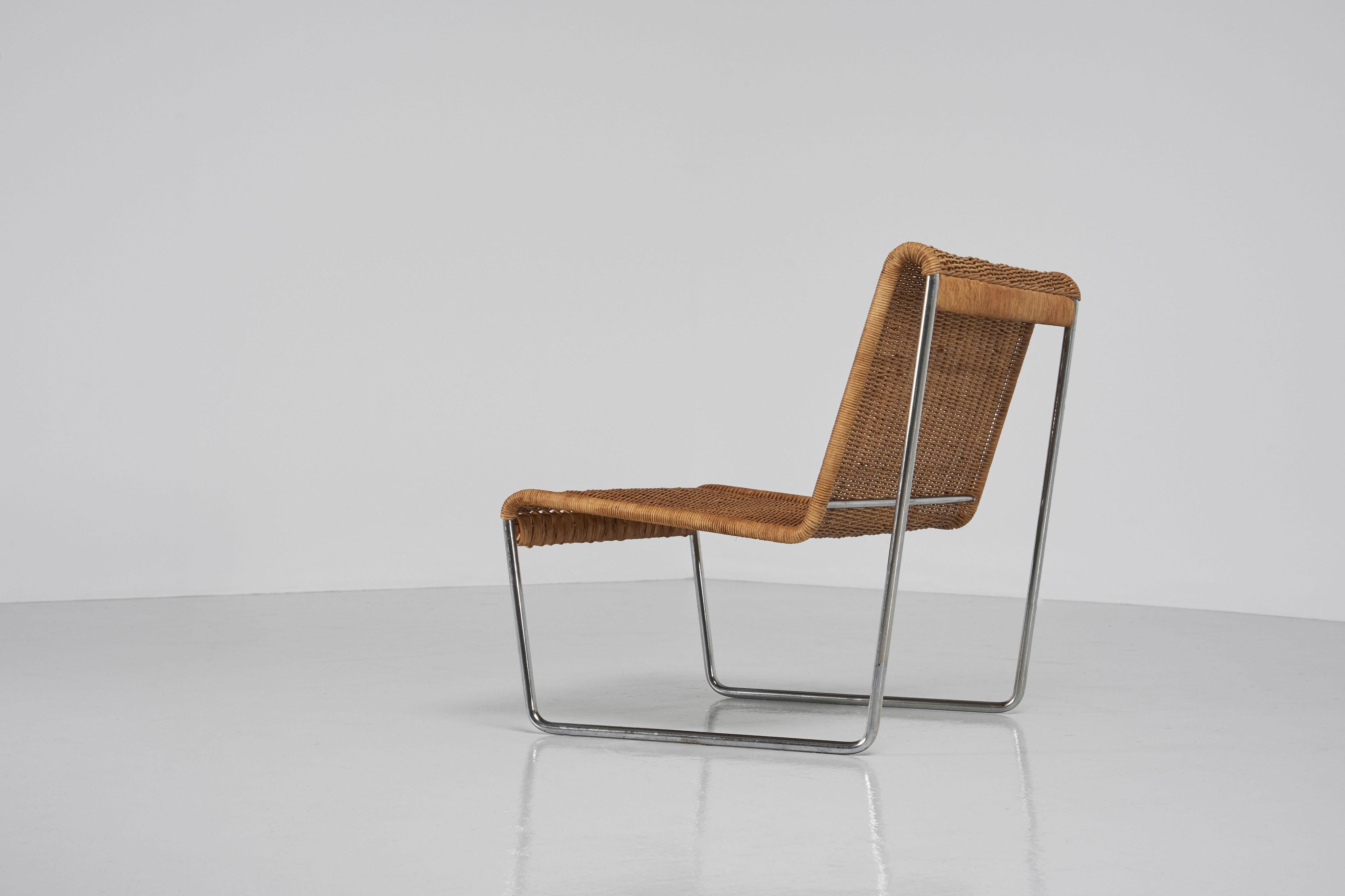 Tubular modernist lounge chair Germany 1960s For Sale at 1stDibs