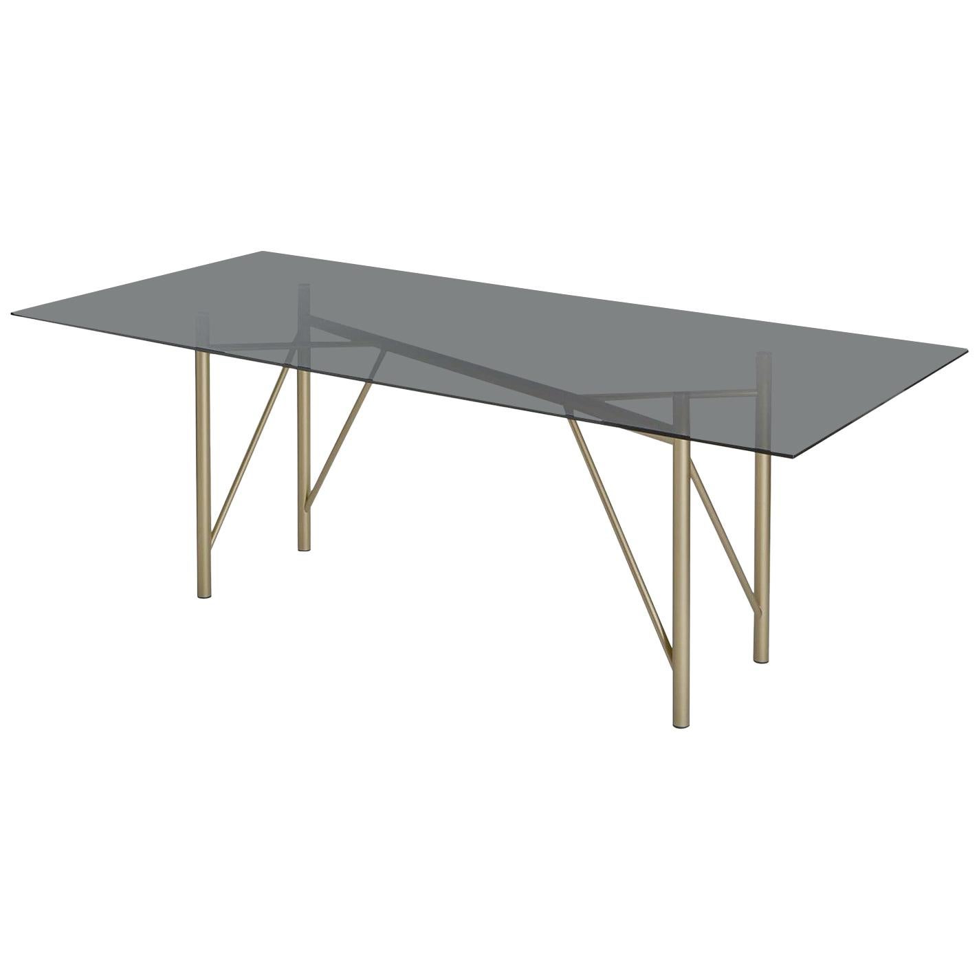 Dark Rectangular Dining Table For Sale at 1stDibs