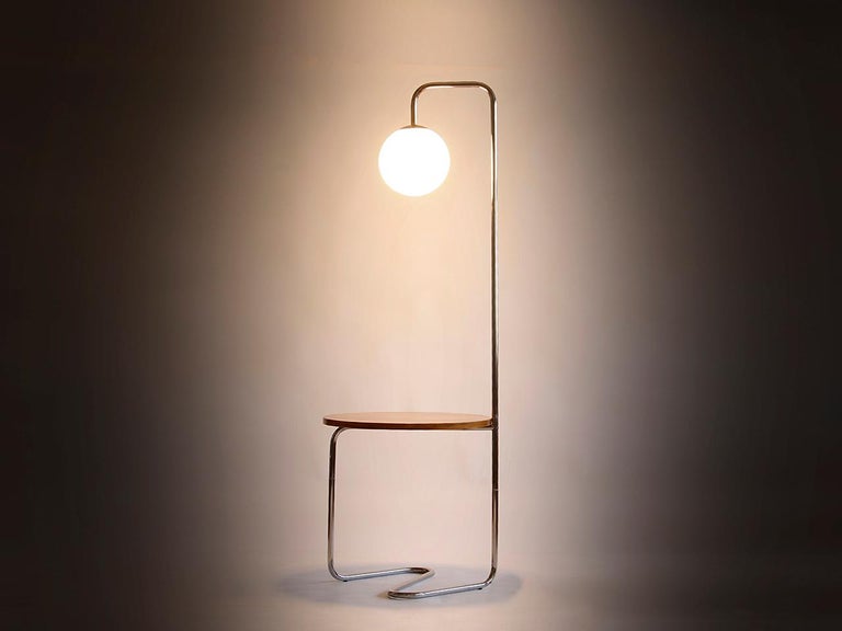 Tubular Steel Lamp Bauhaus Functionalism Contemporary For Sale at 1stDibs