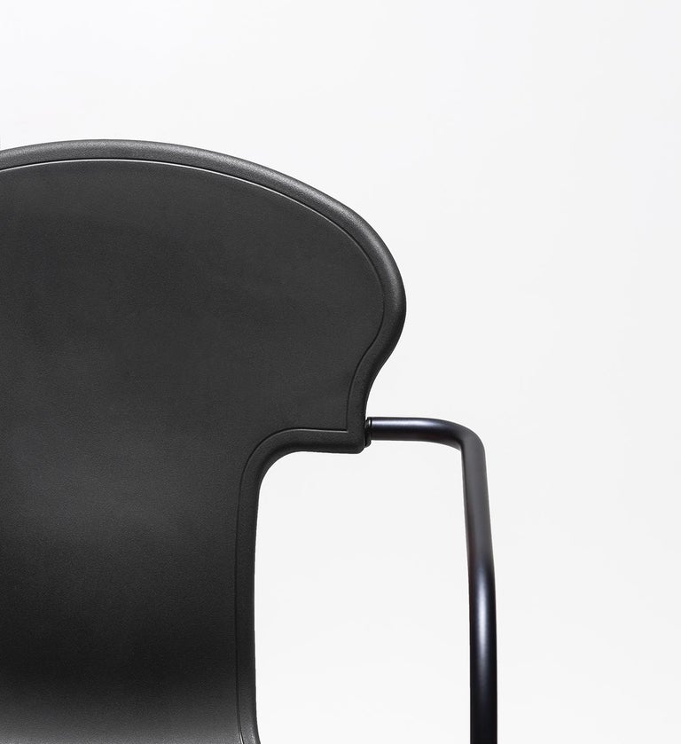Tubular Steel Painted in Anodic Black Minivarius Chair By Oscar ...