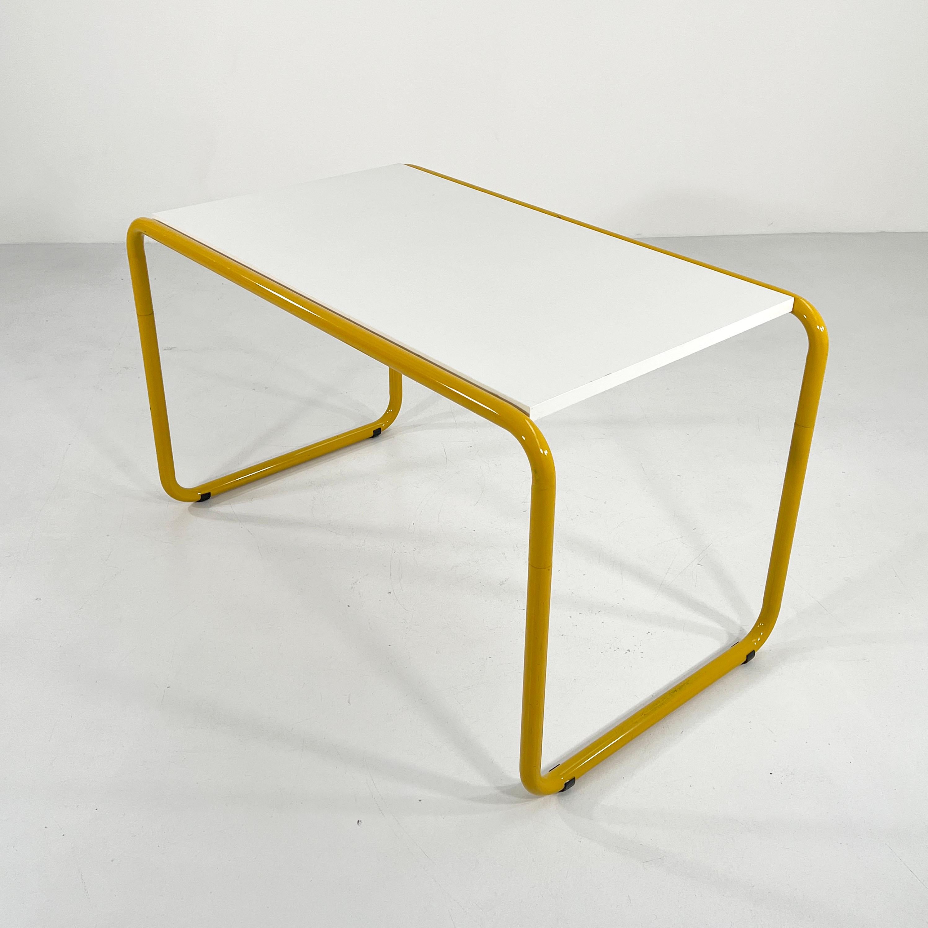 Tubular Yellow Desk from Bieffeplast, 1980s For Sale at 1stDibs