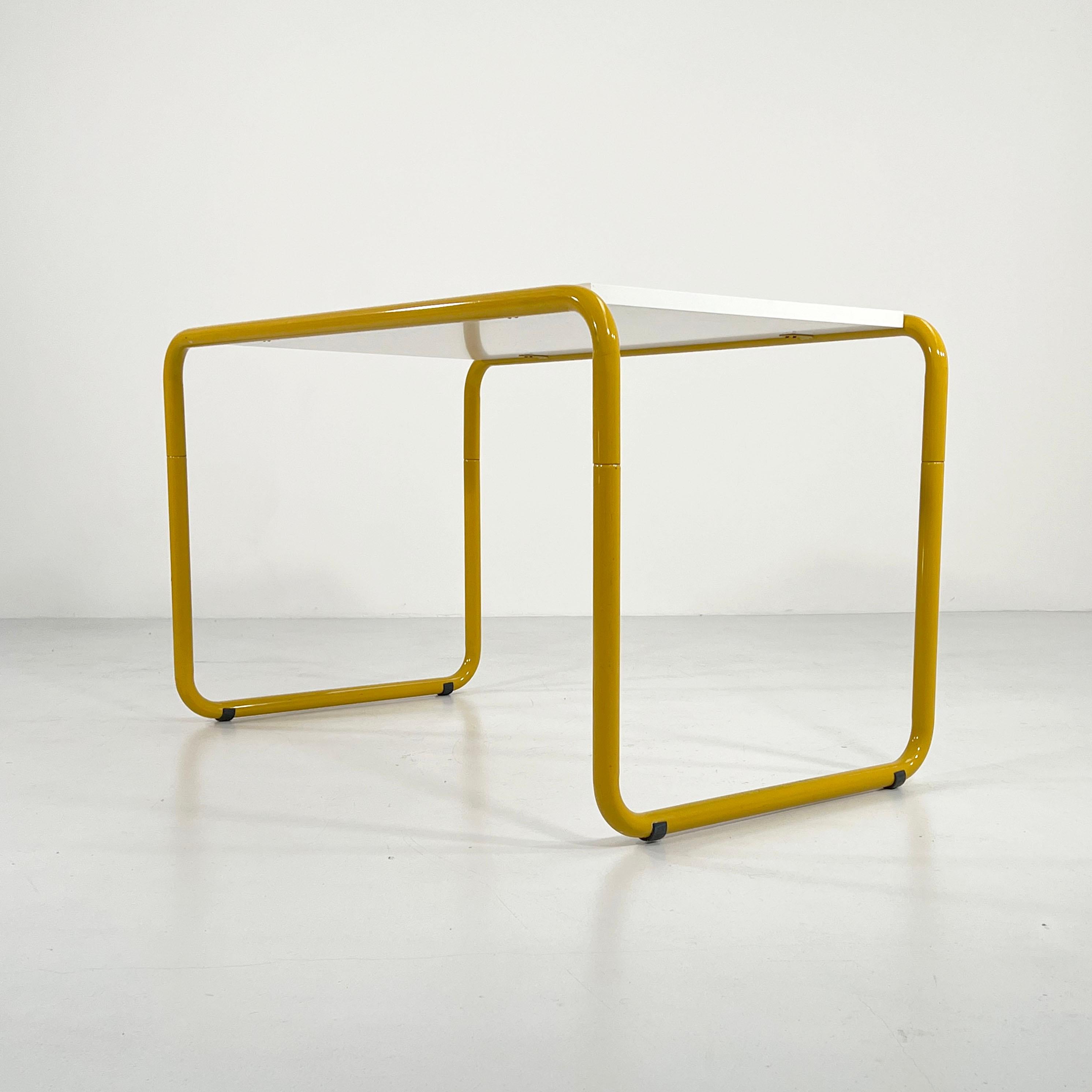 Tubular Yellow Desk from Bieffeplast, 1980s For Sale at 1stDibs