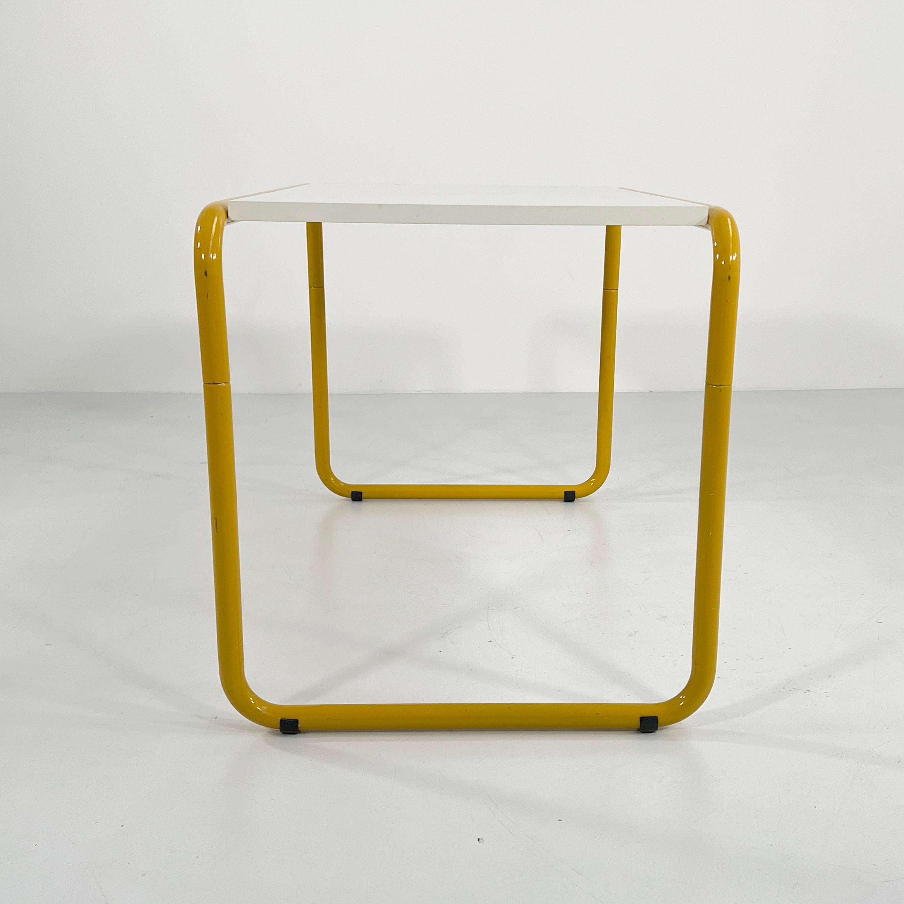 Tubular Yellow Desk from Bieffeplast, 1980s For Sale at 1stDibs