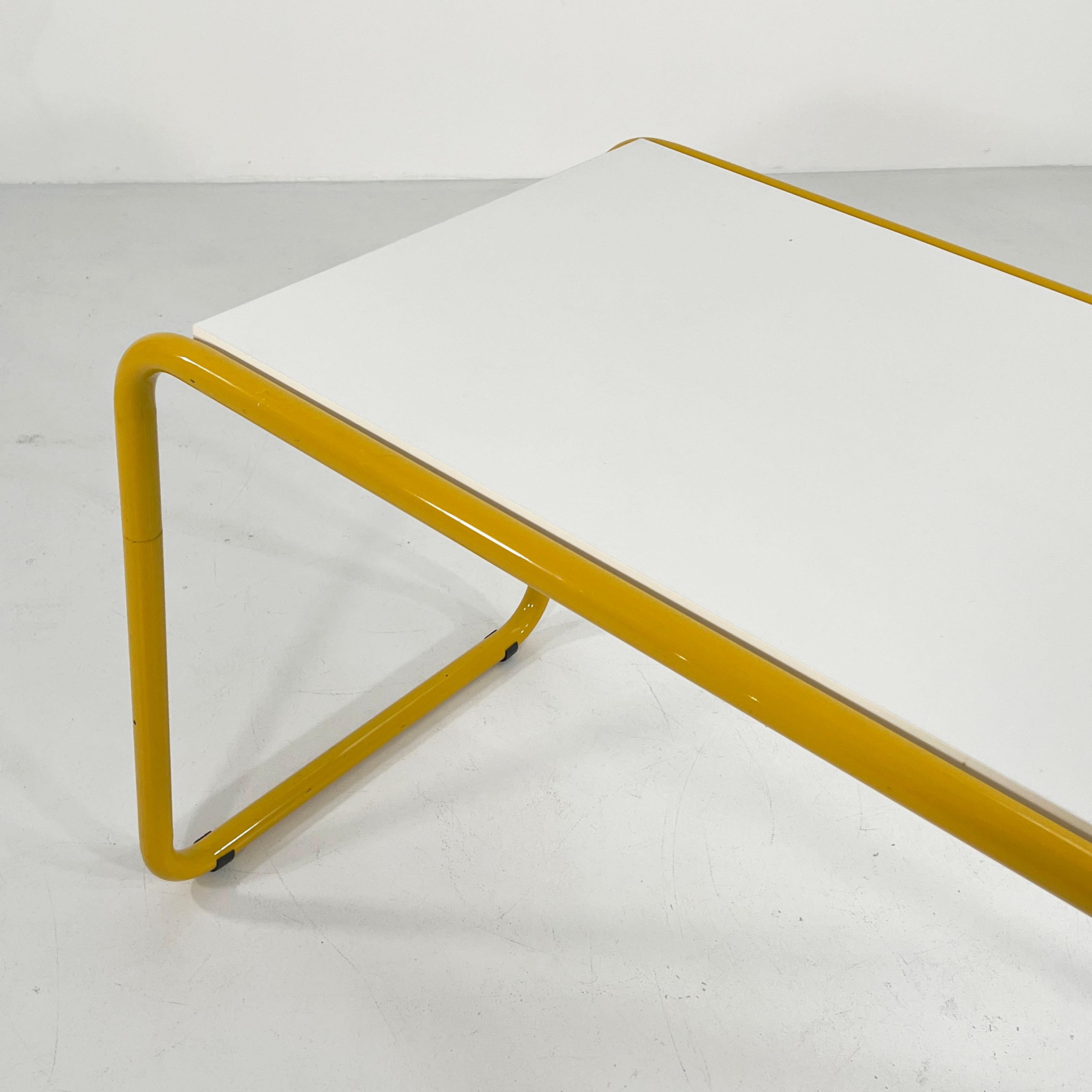 Tubular Yellow Desk from Bieffeplast, 1980s For Sale at 1stDibs