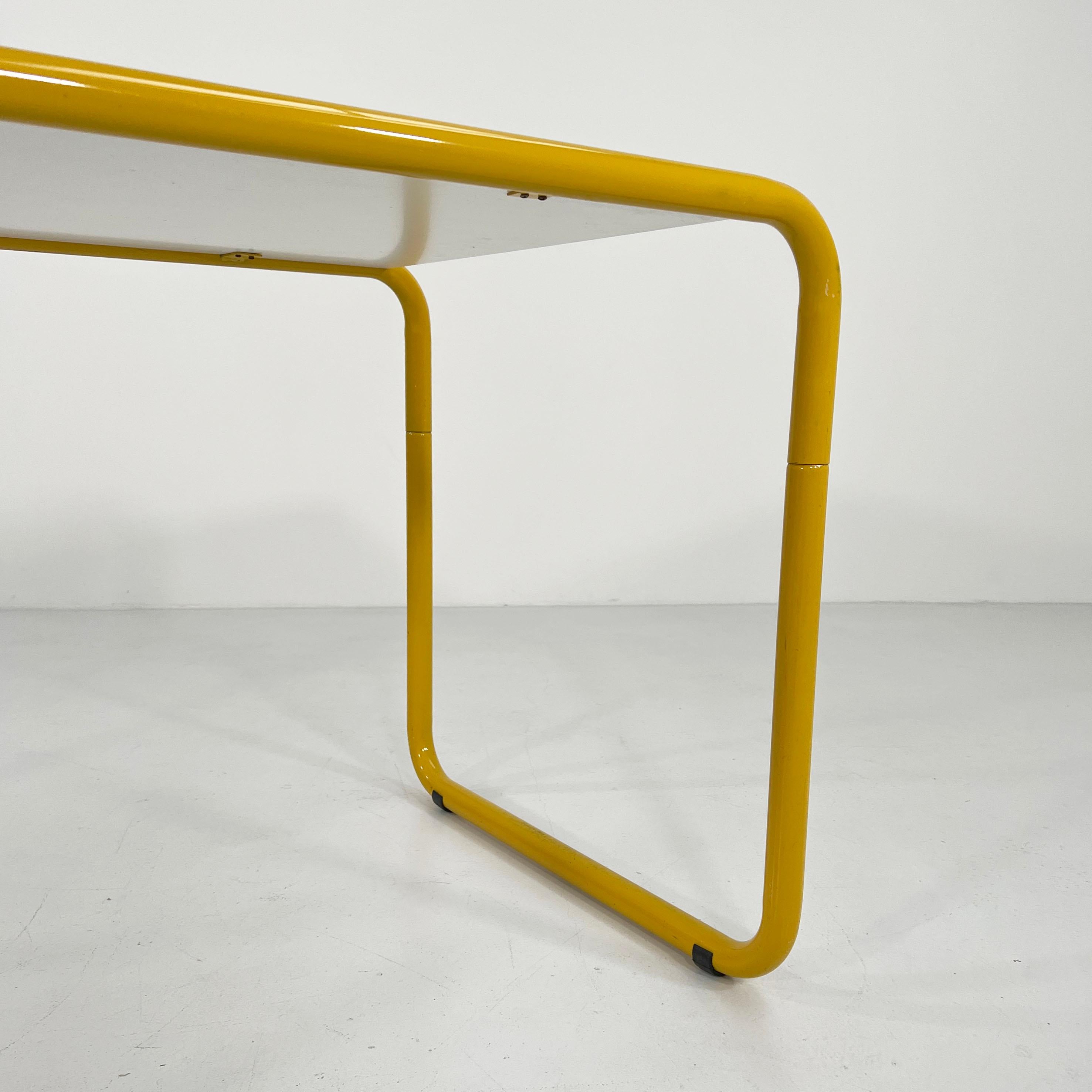Tubular Yellow Desk from Bieffeplast, 1980s For Sale at 1stDibs