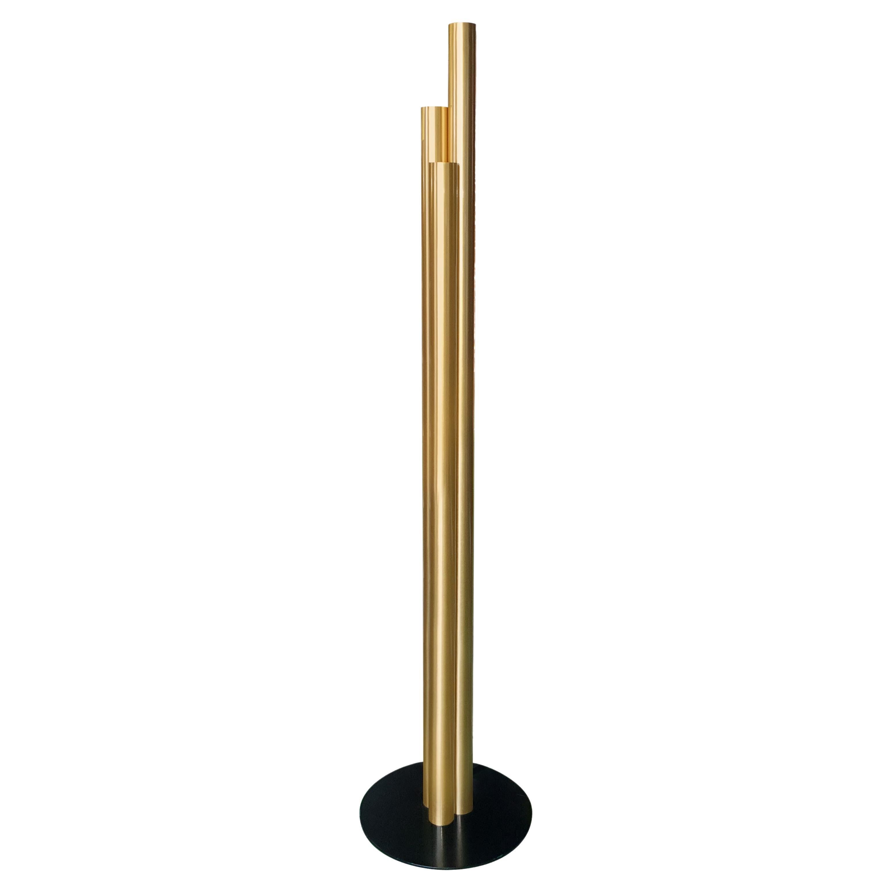 Pair of Tubular Chrome Skyscraper Floor Lamps by Vladimir Kagan at 1stDibs