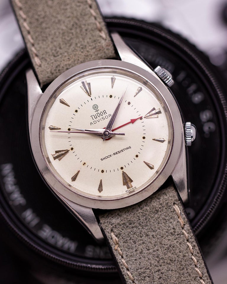 Tudor Advisor Alarm Stainless Steel Wristwatch Ref 7926, circa 1958 at ...