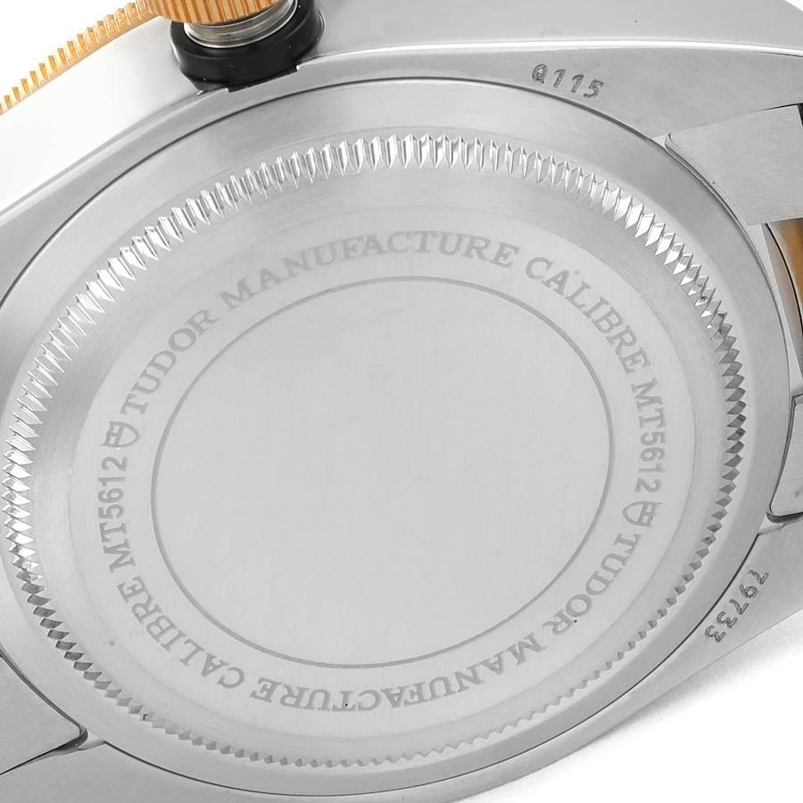 Tudor Black Bay Steel Yellow Gold Black Dial Mens Watch 79733 Box Card ...