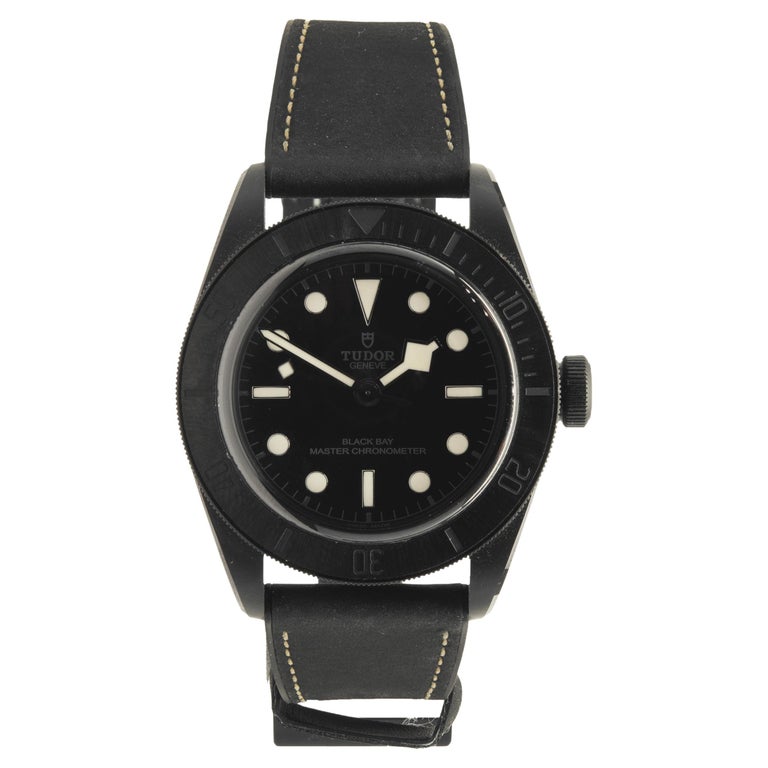 Tudor Black Ceramic Black Bay For Sale at 1stDibs