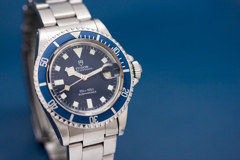 Tudor Blue “Snowflake” Submariner with Date Ref# 94100, circa 1981 at ...