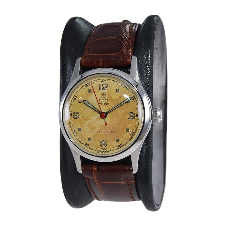 Tudor by Rolex Stainless Steel Oyster with Original Patinated Dial ...