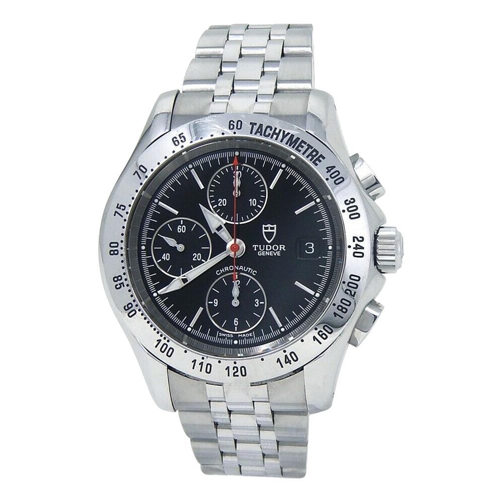 Tudor Chronoautic Stainless Steel Automatic Men's Watch 79380 For Sale ...