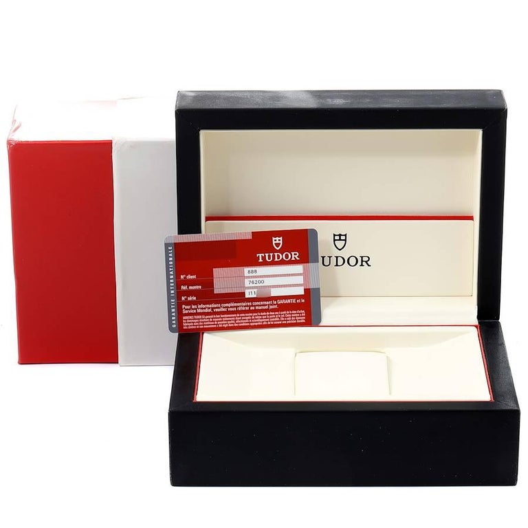 Tudor Day Date Silver Dial Steel Men's Watch 94710 Box Card For Sale at ...