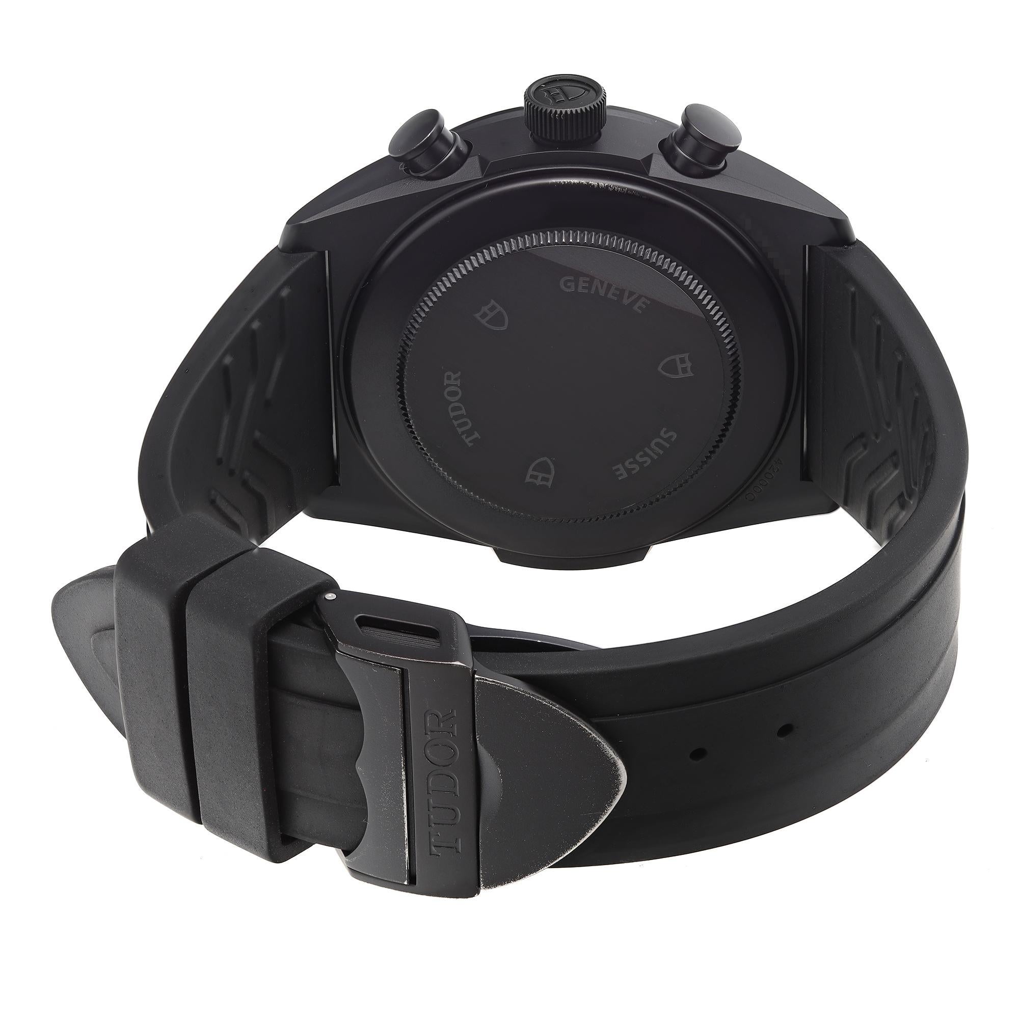 Tudor Fastrider Black Shield Ceramic Black Dial Automatic Men Watch ...