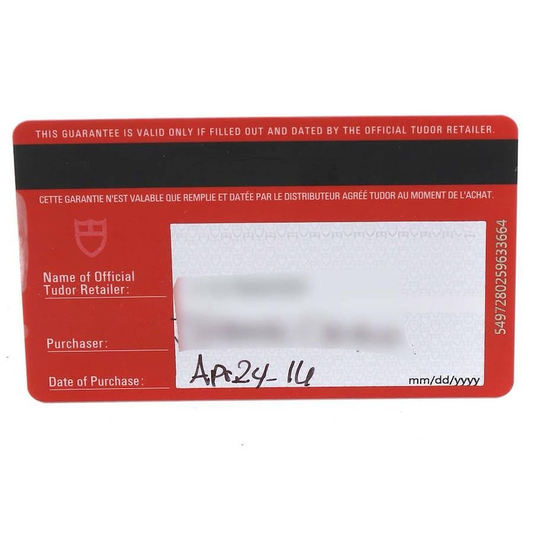 Tudor Glamour Date Silver Dial Automatic Steel Mens Watch M55000 Box ...