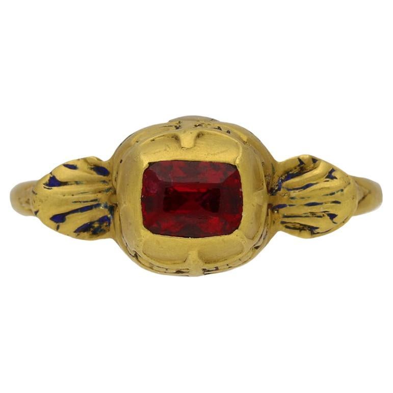 Antique Renaissance 16th Century Diamond Gold Ring For Sale at 1stDibs ...