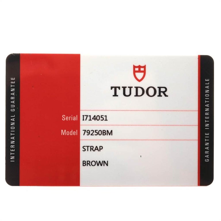 Tudor Heritage Black Bay Bronze Dial Men's Watch 79250 Box Card For ...