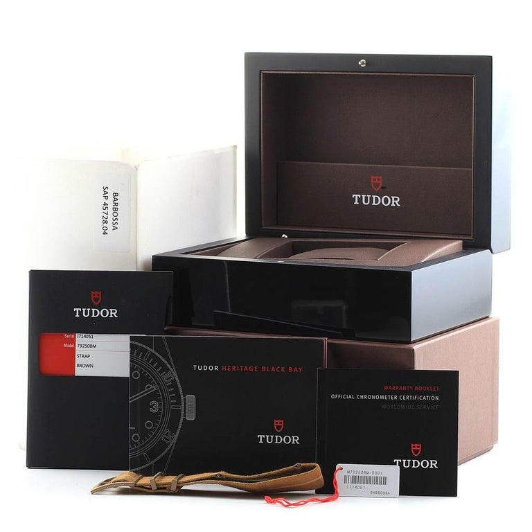 Tudor Heritage Black Bay Bronze Dial Men's Watch 79250 Box Card For ...