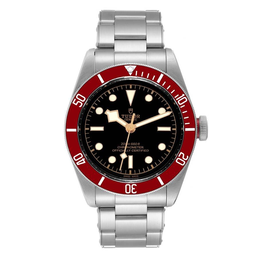 Tudor Heritage Black Bay Burgundy Bezel Steel Mens Watch 79230 Box Card ...