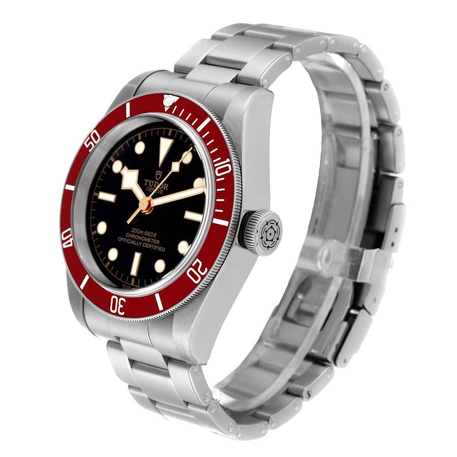 Tudor Heritage Black Bay Burgundy Bezel Steel Mens Watch 79230 Box Card ...