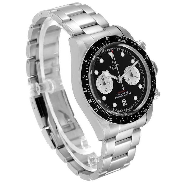 Tudor Heritage Black Bay Chronograph Reverse Panda Dial Watch 79360 Box ...