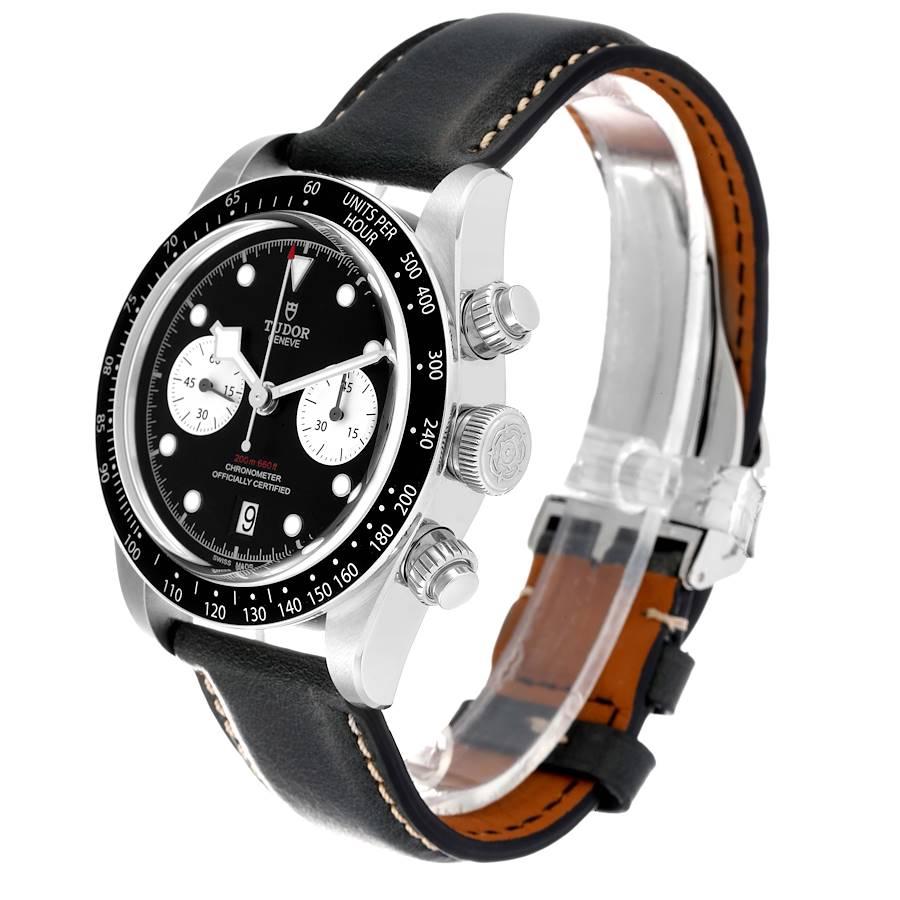 Tudor Heritage Black Bay Chronograph Reverse Panda Dial Watch 79360 Box ...
