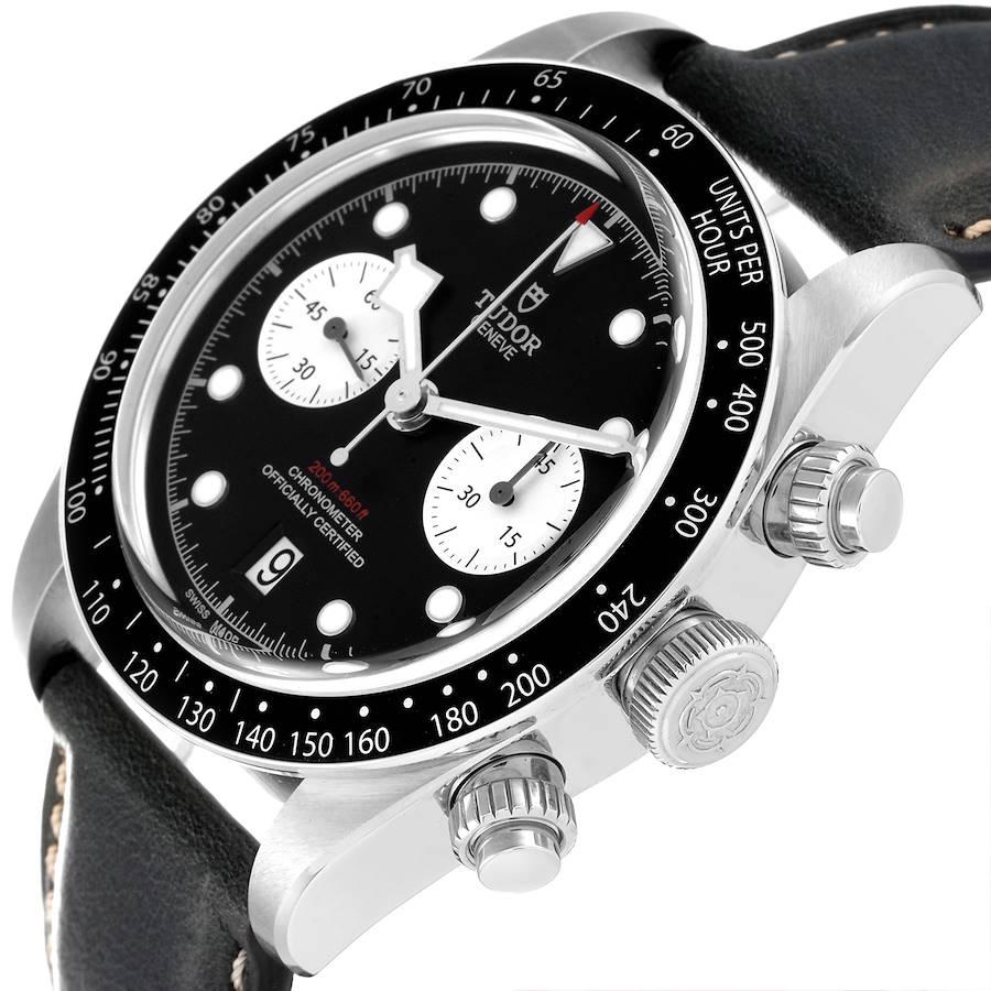 Tudor Heritage Black Bay Chronograph Reverse Panda Dial Watch 79360 Box ...