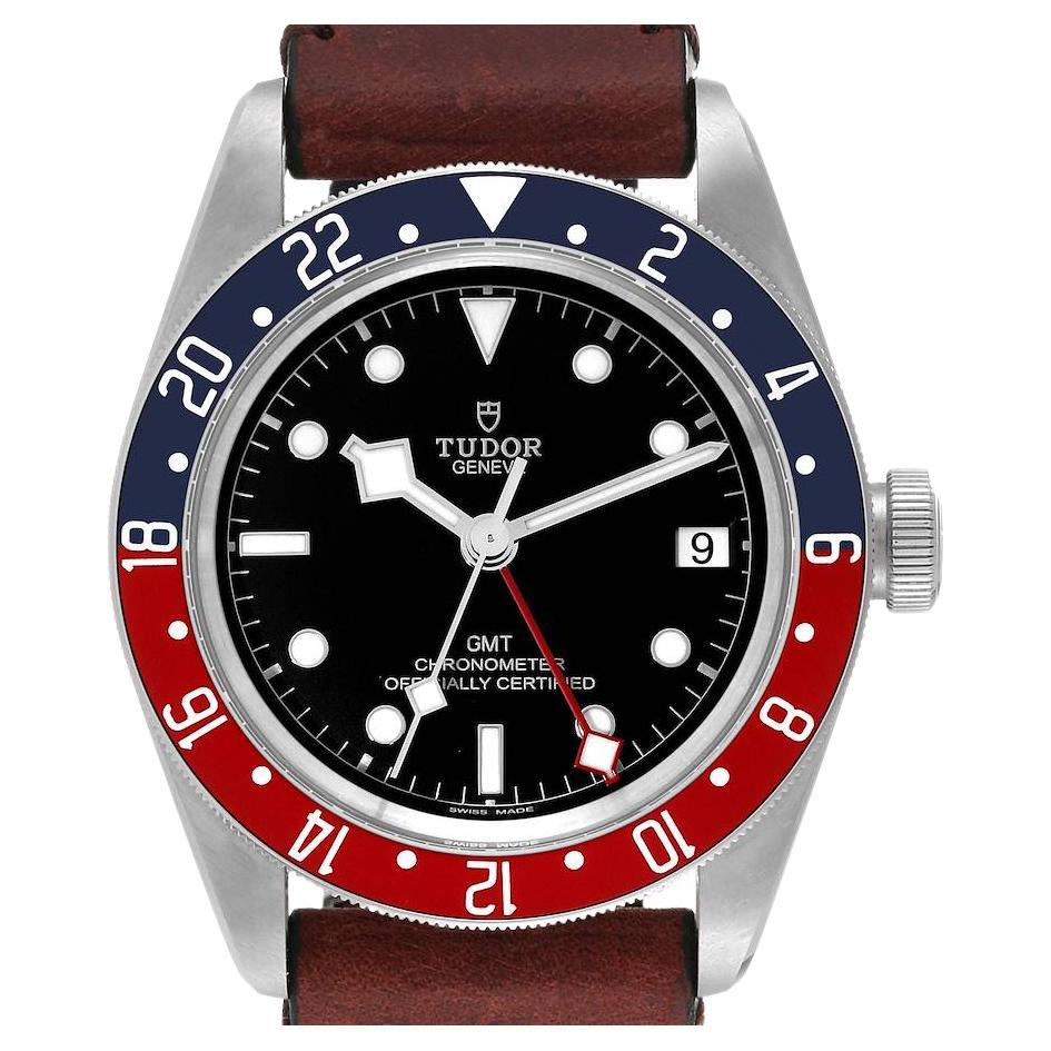 Tudor Heritage Black Bay GMT Pepsi Bezel Mens Watch 79830 Box Card at ...